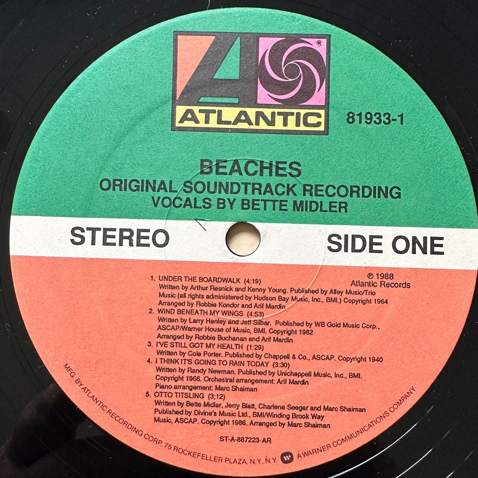 Bette Midler Beaches Original Soundtrack Recording. Classic - Etsy