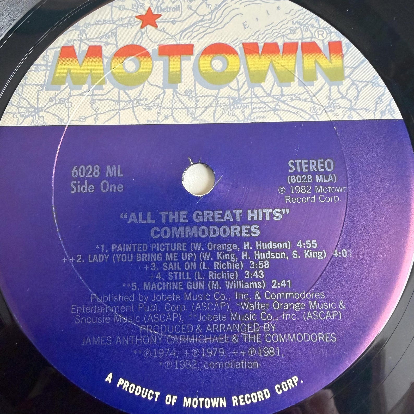 Commodores / All the Great Hits. Vintage 1982 Vinyl LP. FREE SHIPPING ...
