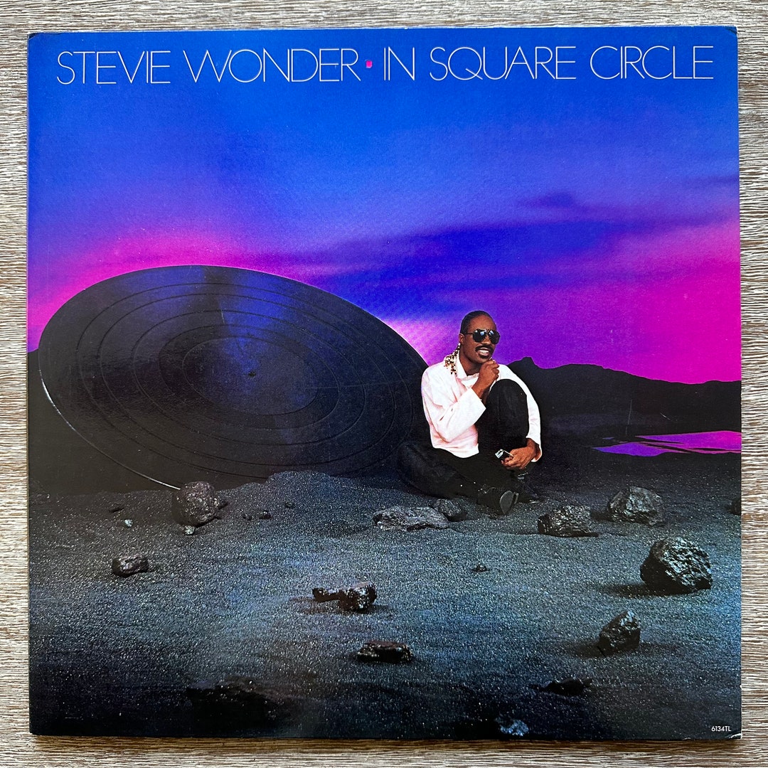 Stevie Wonder / in Square Circle. Classic 1985 Vinyl LP. FREE SHIPPING ...