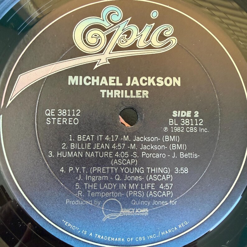 Michael Jackson / Thriller. Vintage 1982 Vinyl LP. FREE SHIPPING! - Etsy
