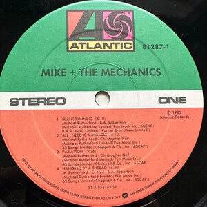 Mike and the Mechanics. Vintage 1985 Vinyl LP. FREE SHIPPING - Etsy