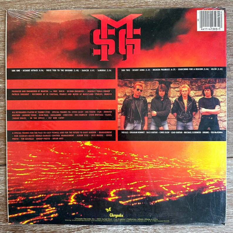 Michael Schenker Group / Assault Attack. SEALED Vinyl LP. Free Shipping ...