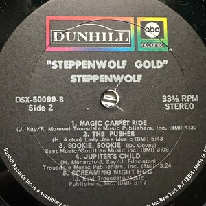 Steppenwolf / Gold: Their Greatest Hits. Vintage Vinyl LP. FREE ...