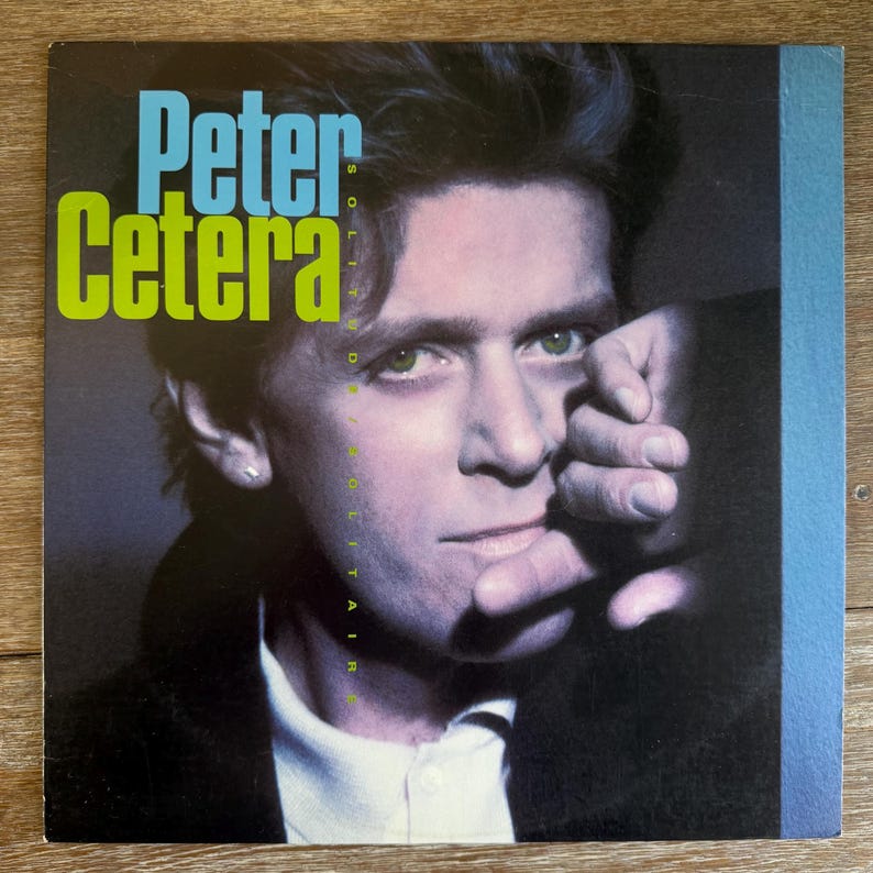 Peter Cetera - Solitude/solitaire. Vintage 1986 Vinyl LP. FREE SHIPPING ...