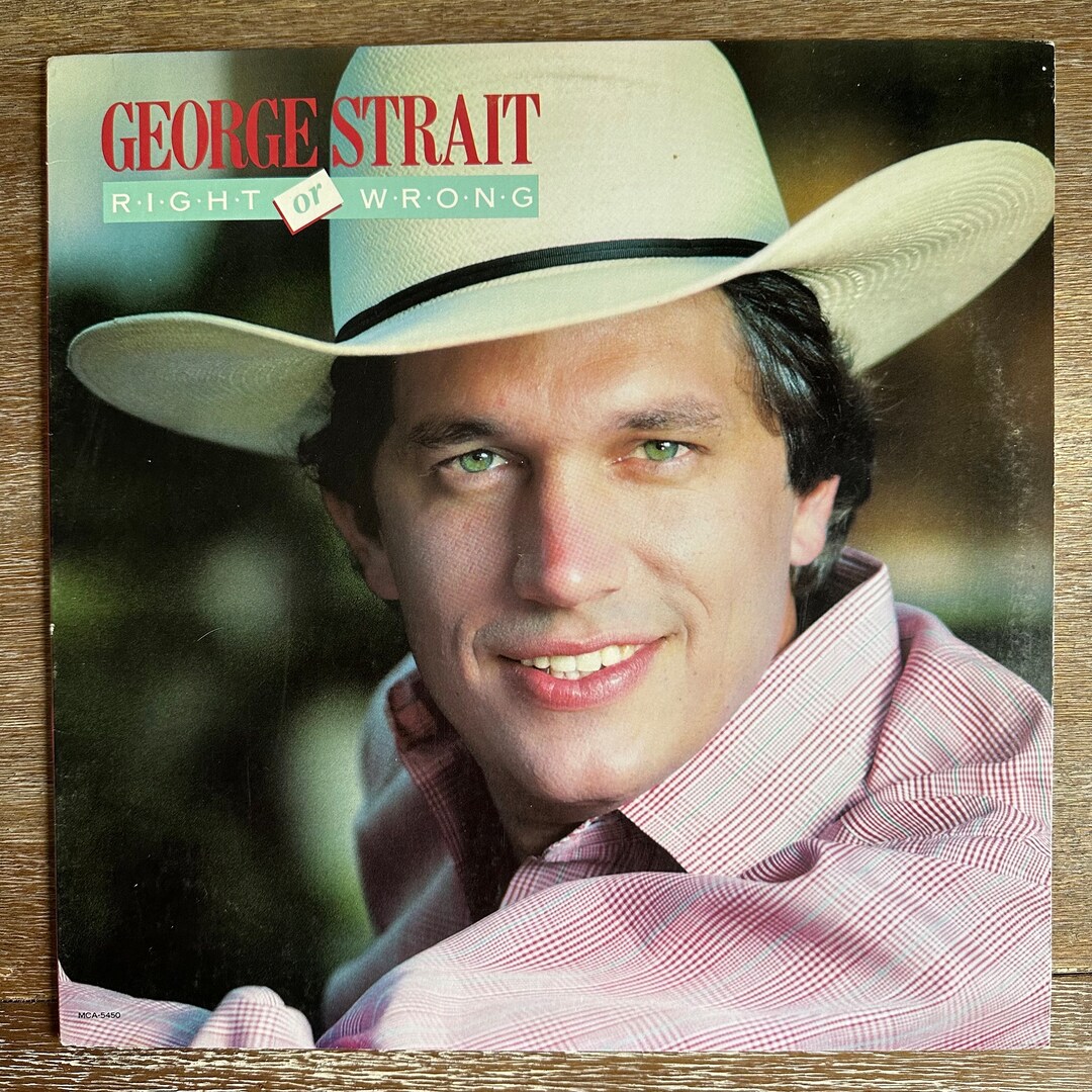 George Strait / Right or Wrong. Vintage 1983 Vinyl LP. FREE SHIPPING - Etsy