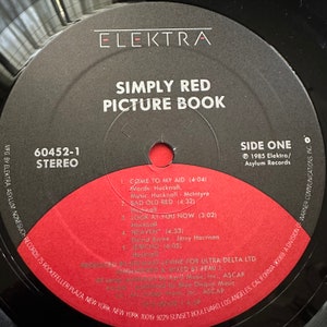 Simply Red / Picture Book. Classic 1985 Vinyl LP. FREE SHIPPING! - Etsy