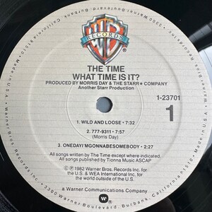 The Time / What Time is It Vintage 1982 Vinyl LP. FREE SHIPPING - Etsy