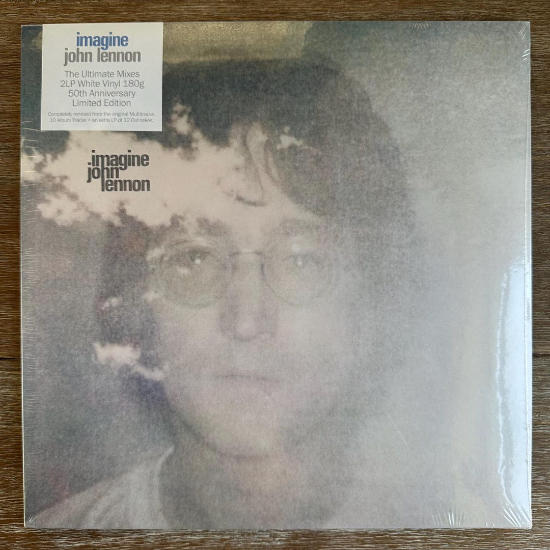 John Lennon / Imagine. Sealed Limited Edition 50th Anniversary White ...
