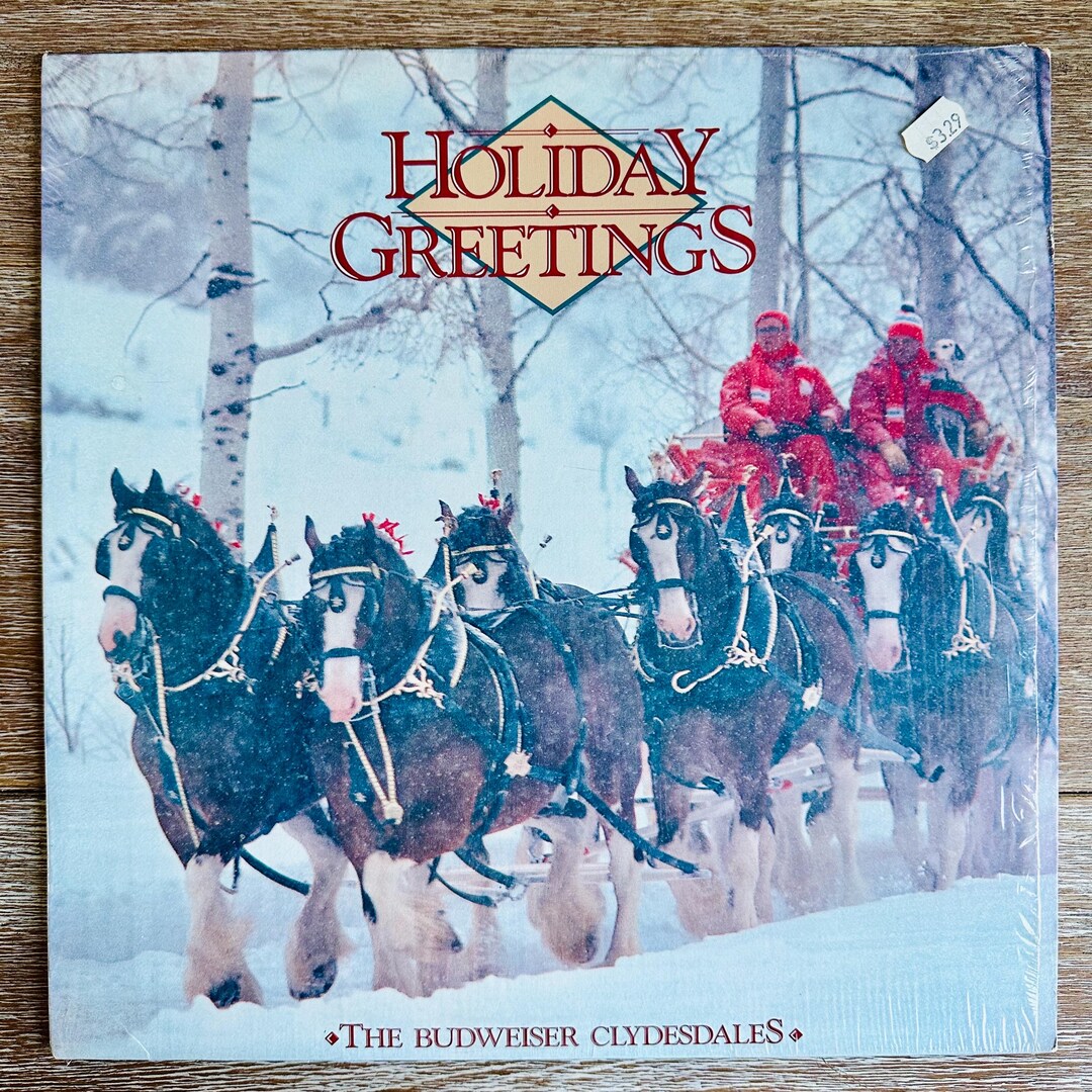 The Budweiser Clydesdales: Holiday Greetings. Vintage 1983 Vinyl LP ...