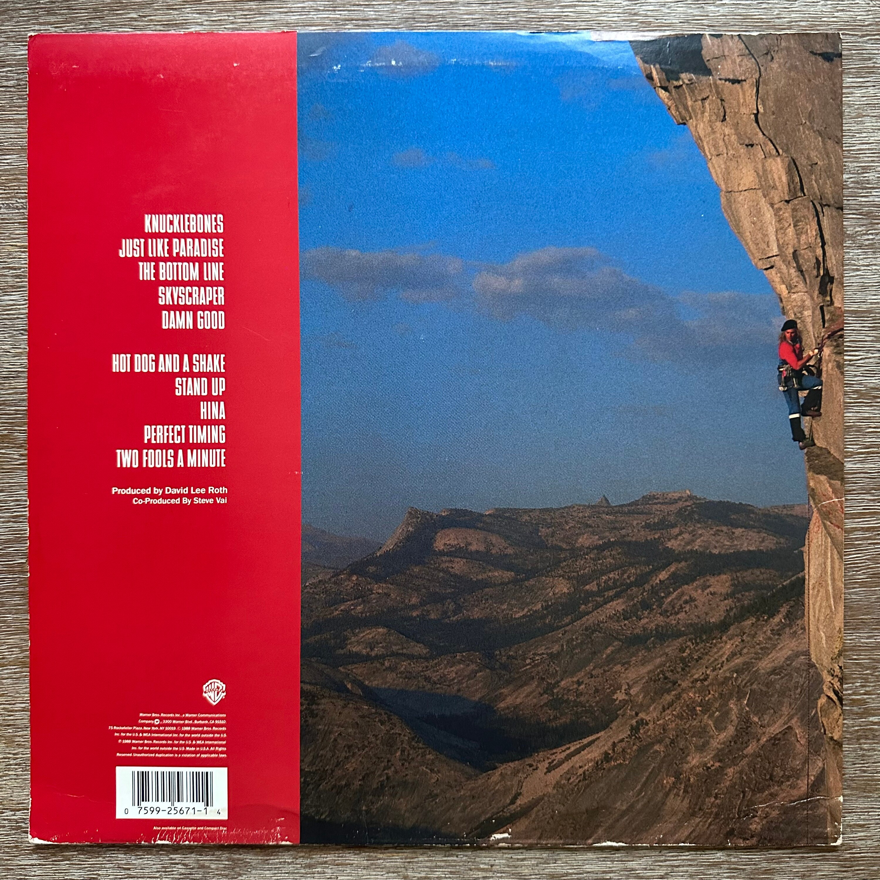 David Lee Roth / Skyscraper. Classic 1988 Vinyl LP. - Etsy