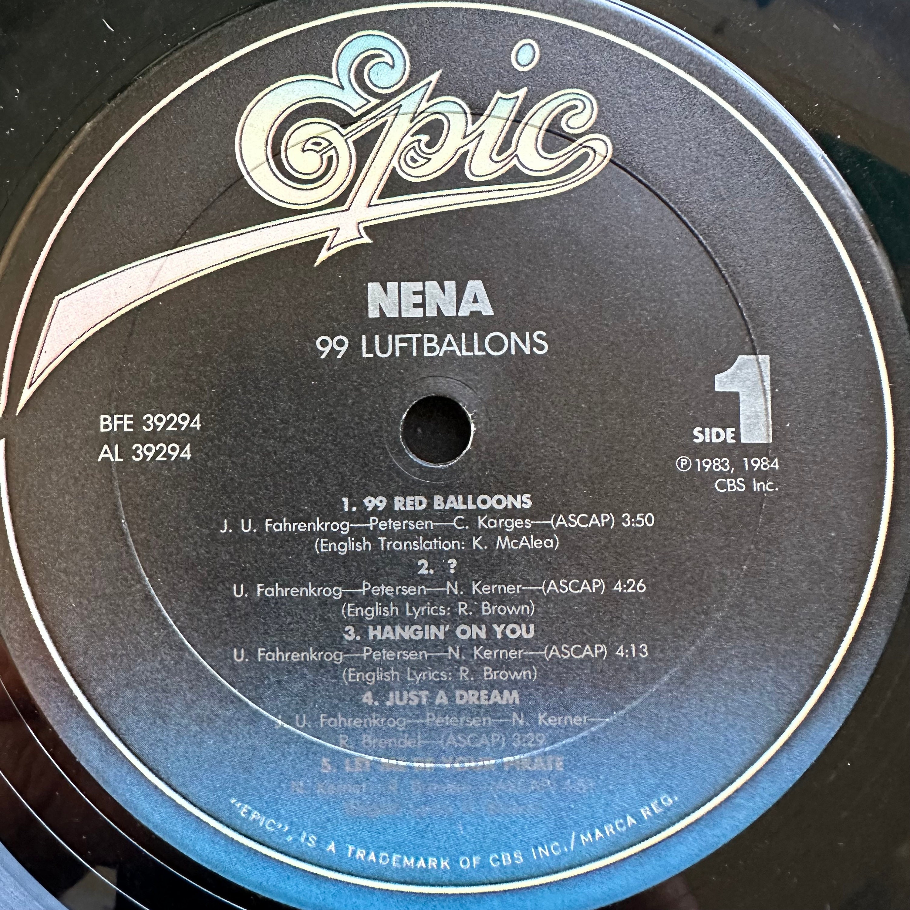 Nena / 99 Luftballons. Classic 80s Vinyl LP. FREE SHIPPING - Etsy