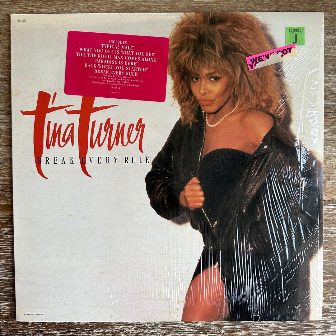 Tina Turner / Break Every Rule. Classic 1986 Vinyl LP. FREE SHIPPING ...