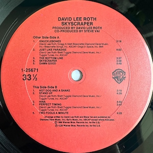 David Lee Roth / Skyscraper. Classic 1988 Vinyl LP. - Etsy