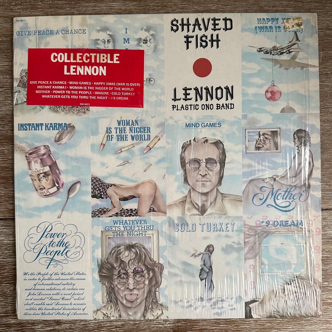John Lennon / Shaved Fish. Classic Vinyl LP With “happy Xmas (war is ...