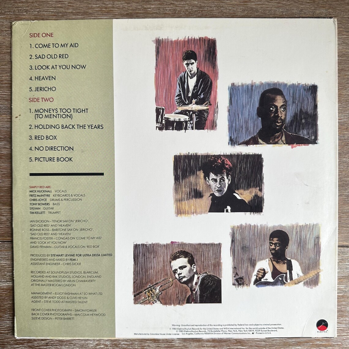 Simply Red / Picture Book. Classic 1985 Vinyl LP W/ “holding Back the ...