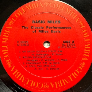 Basic Miles - the Classic Performances of Miles Davis. Vintage Jazz ...