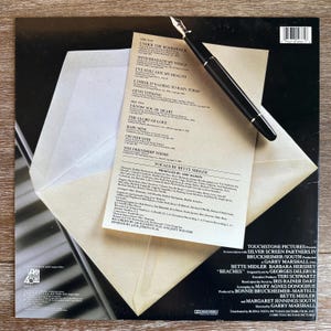 Bette Midler- Beaches Original Soundtrack Recording. Classic 1988 Vinyl ...