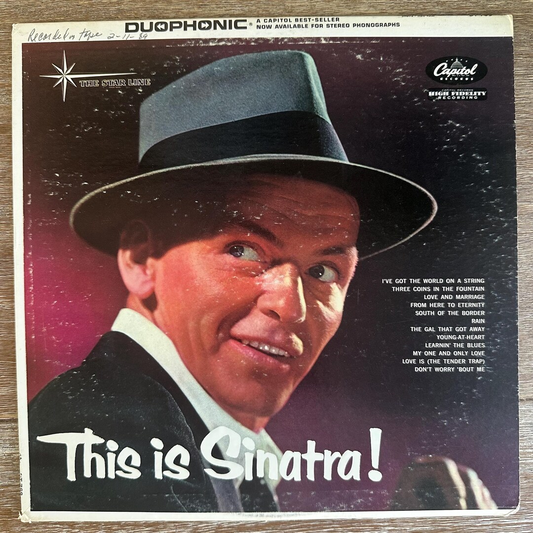Frank Sinatra / This is Sinatra! Vintage Vinyl LP. FREE SHIPPING - Etsy