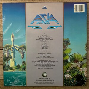 Asia / Alpha. Vintage 1983 Vinyl LP. FREE SHIPPING! - Etsy