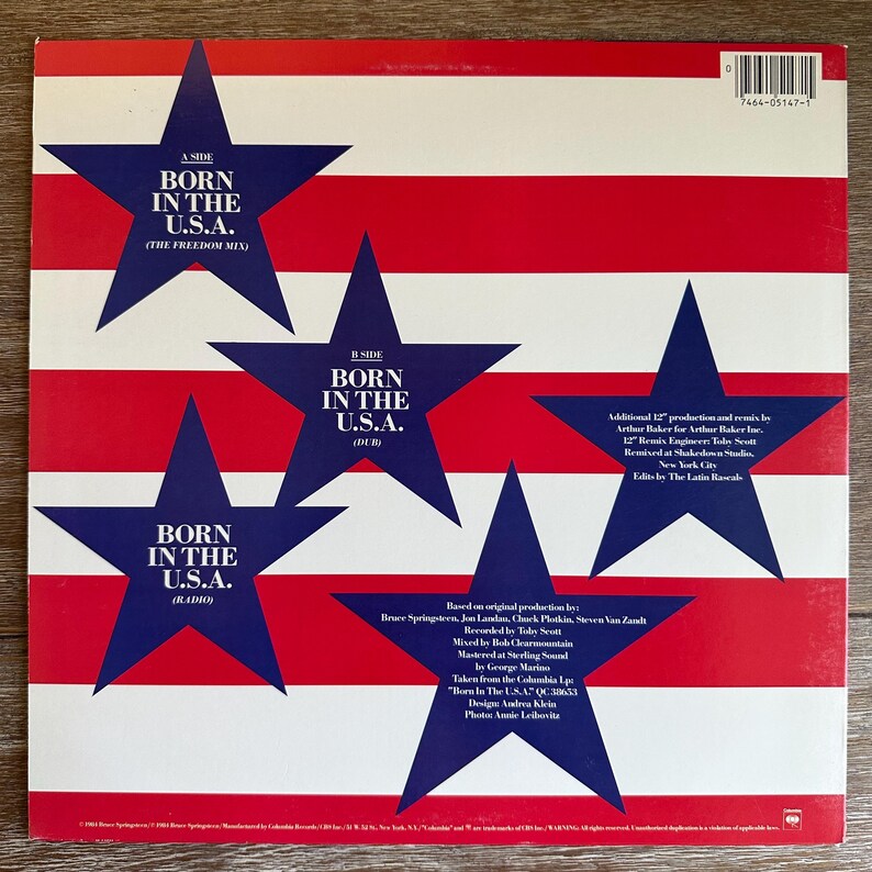 Bruce Springsteen / Born in the U.S.A. RARE 1984 12”. - Etsy