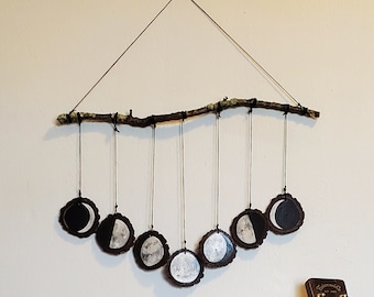 Moon Phases Wall Hanger | Etsy
