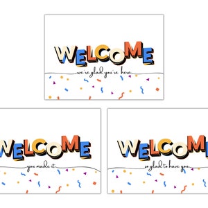Welcome Card - Welcome Card- Welcome Greeting - Printable Card ...