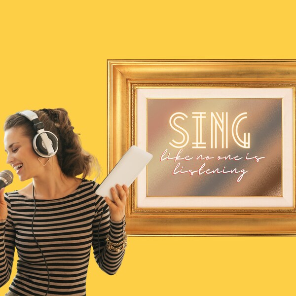 Sing Like No One is Listening - Etsy