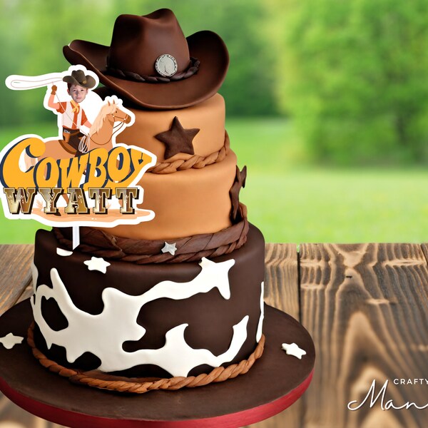 Cake topper vaquero - Etsy México