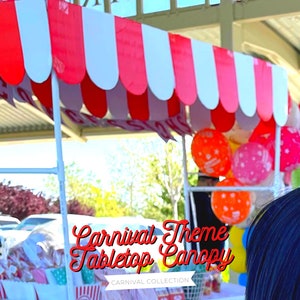 CARNIVAL Tabletop Canopy, Carnival Birthday, Carnival Themed Party ...