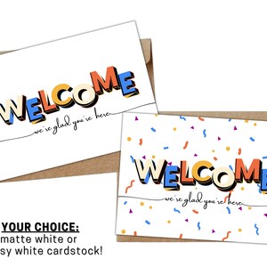 Welcome Card - Welcome Card- Welcome Greeting - Printable Card ...