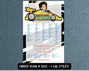 Car Name Game - Etsy