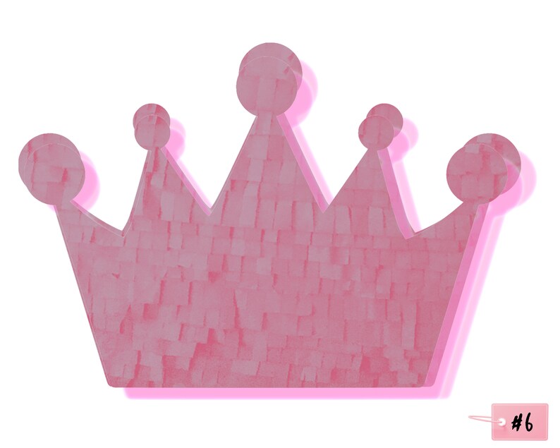 Crown Pinata Princess Crown Princess Themed Pink Pinata - Etsy