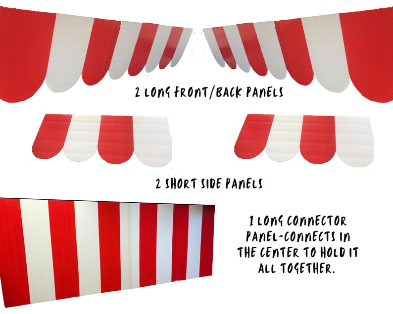 CARNIVAL Tabletop Canopy Carnival Birthday Carnival Themed - Etsy