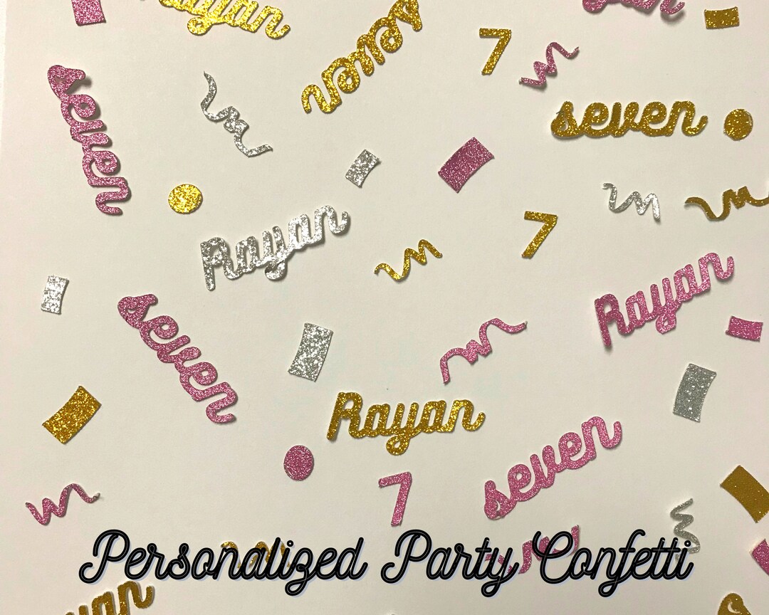 Personalized Birthday Confetti, Custom Confetti, Personalized Confetti ...