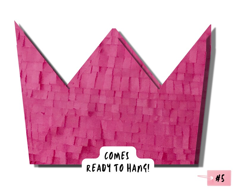 Crown Pinata Princess Crown Princess Themed Pink Pinata - Etsy