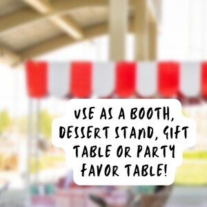 CARNIVAL Tabletop Canopy, Carnival Birthday, Carnival Themed Party ...