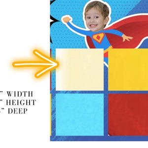 Superhero Theme Punch Prize Box Party Favor Game, Get a Prize ...