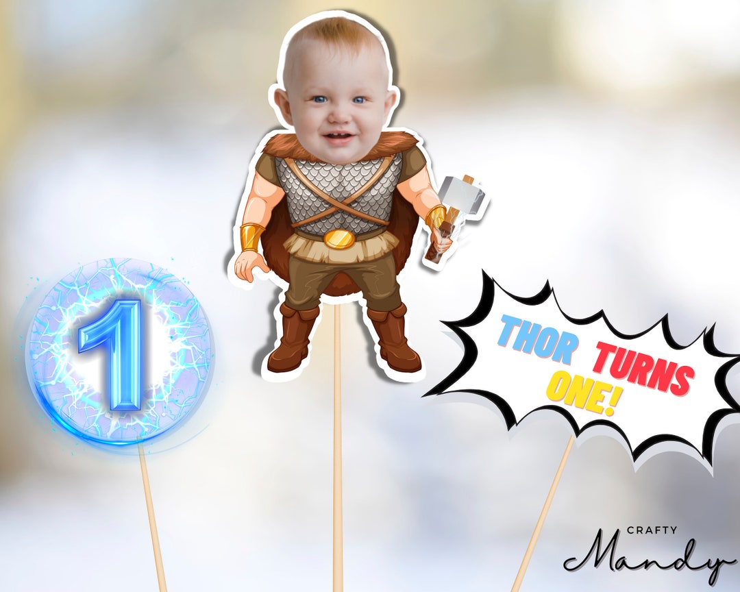 THOR Birthday Personalized Table Centerpiece, Thor Birthday, Viking ...