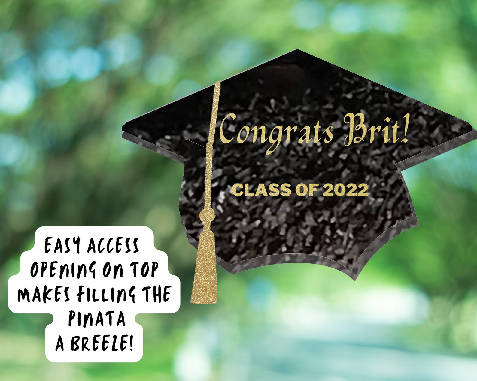 Graduation Pinata, Grad Cap Pinata, Graduation Cap Pinata, Pull String ...