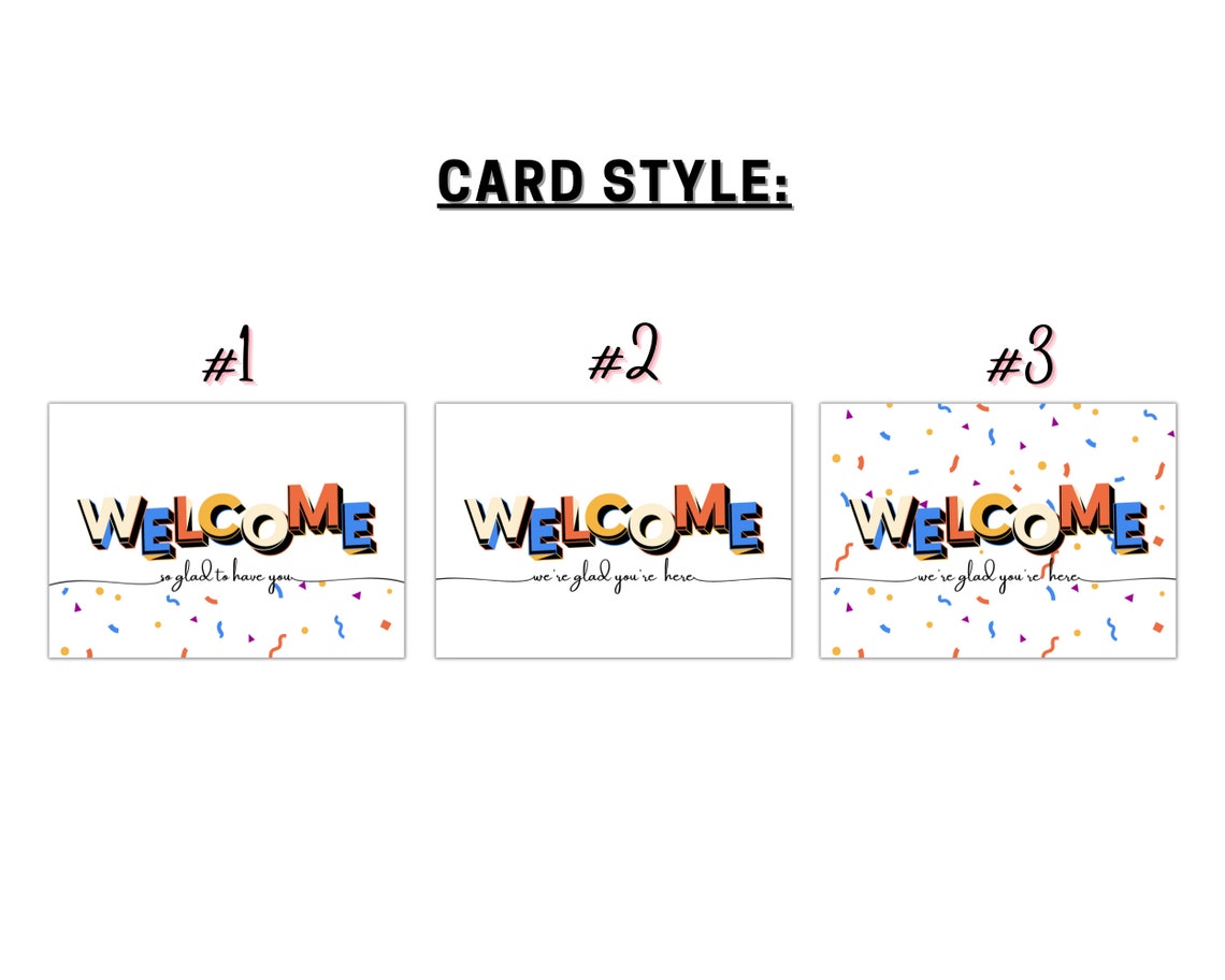 Welcome Card Welcome Card Welcome Greeting Printable Card - Etsy