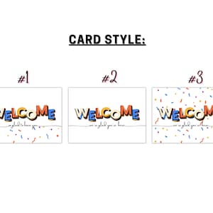 Welcome Card - Welcome Card- Welcome Greeting - Printable Card ...