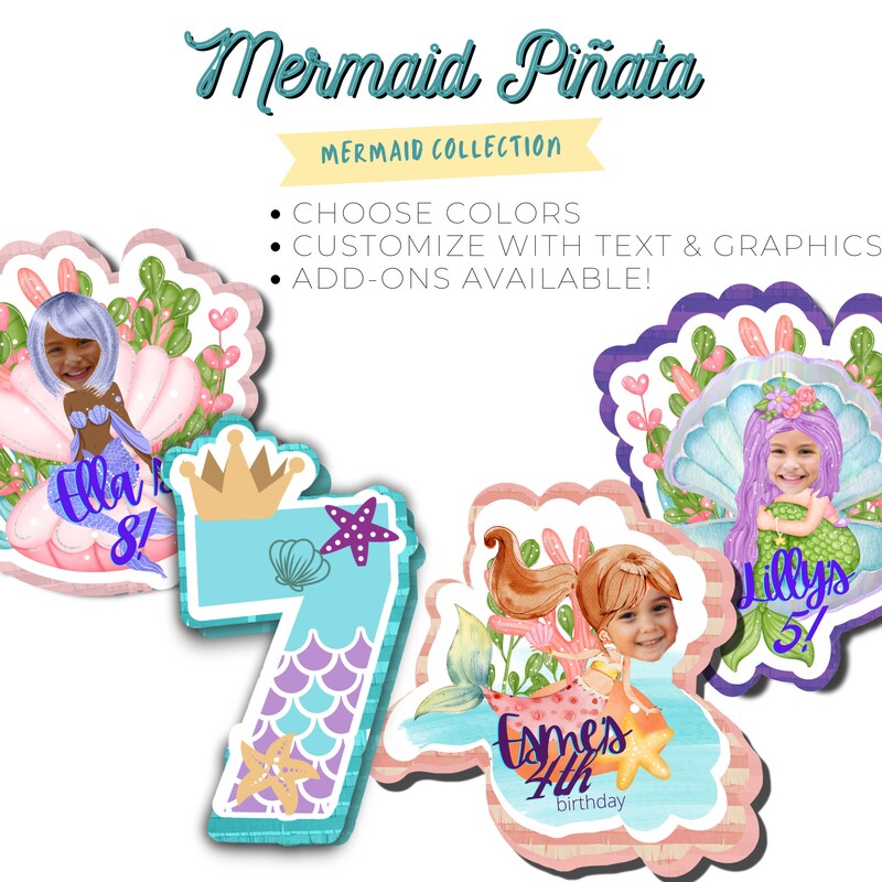 Mermaid Pinata - Etsy