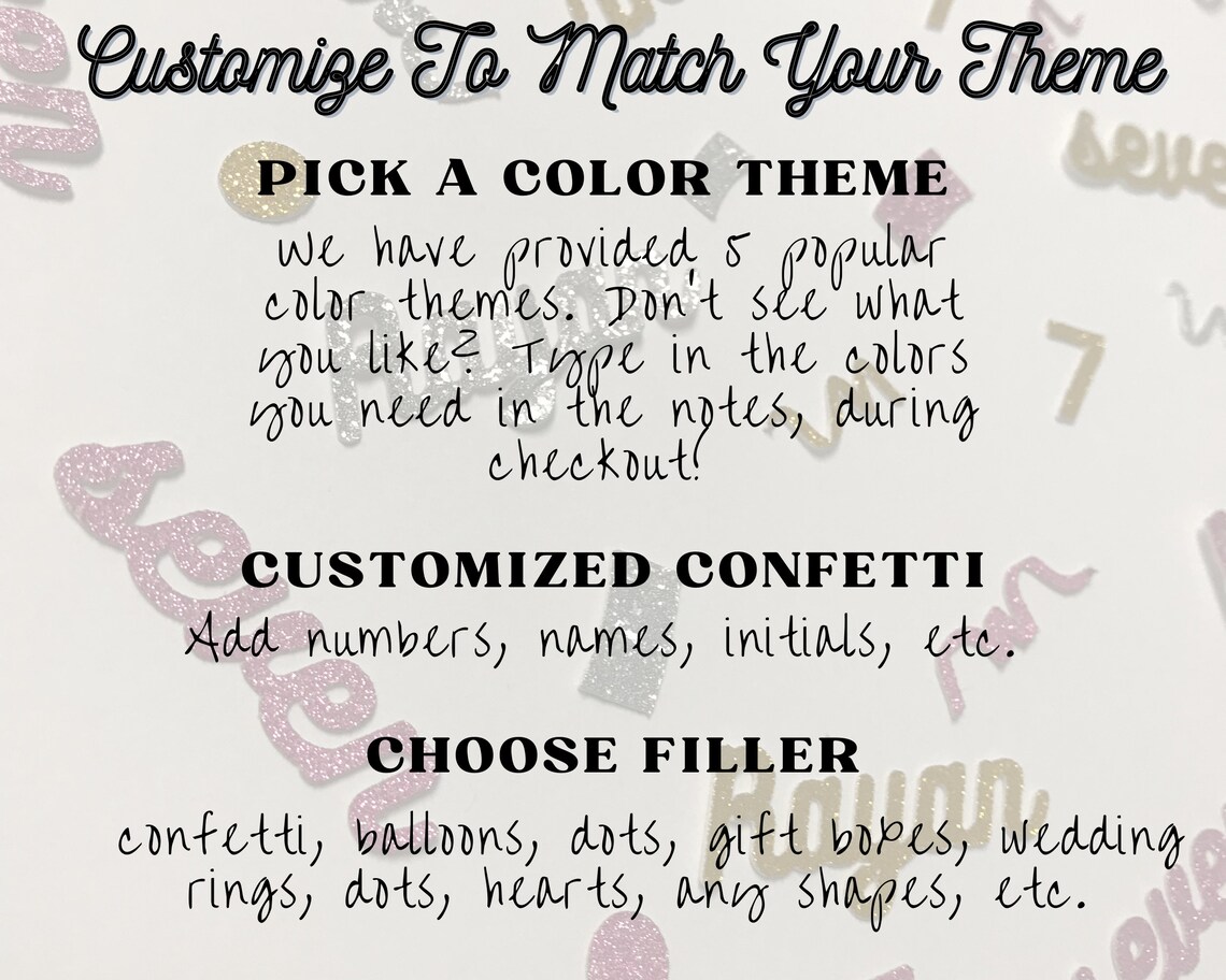 Personalized Birthday Confetti Custom Confetti Personalized | Etsy