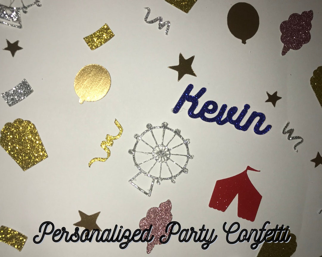 Personalized Carnival Confetti, Custom Confetti, Personalized Confetti ...