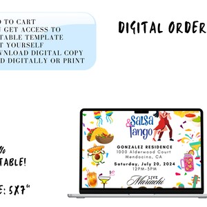 EDITABLE Fiesta - Invitation. Fiesta Theme Invitation. Mexican Party ...