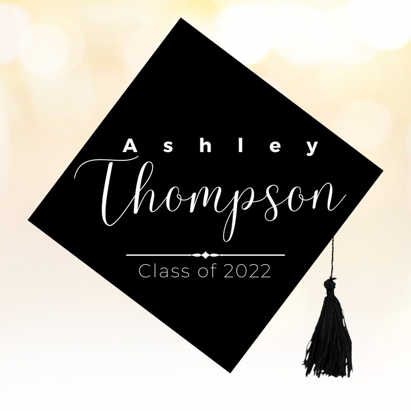 Graduation Cap Decal - Etsy