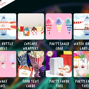 EDITABLE Carnival THANK YOU Card. Carnival Birthday Invitation ...