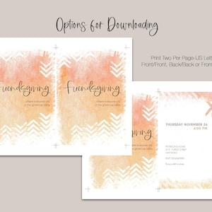 Funny Friendsgiving Invitation Template-sit at the Grown-up Table ...