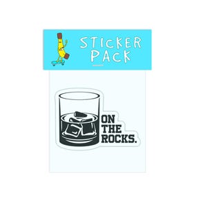 On the Rocks Sticker | Bourbon Sticker | Whiskey Sticker - Etsy