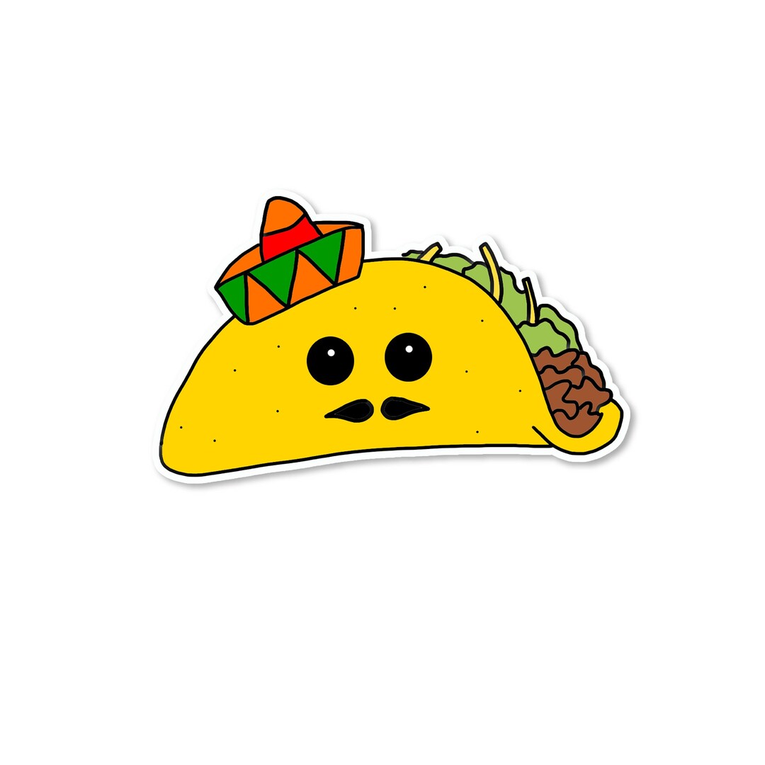 Taco Boi Sticker Taco Sticker Hydroflask Sticker Laptop Decal Funny ...